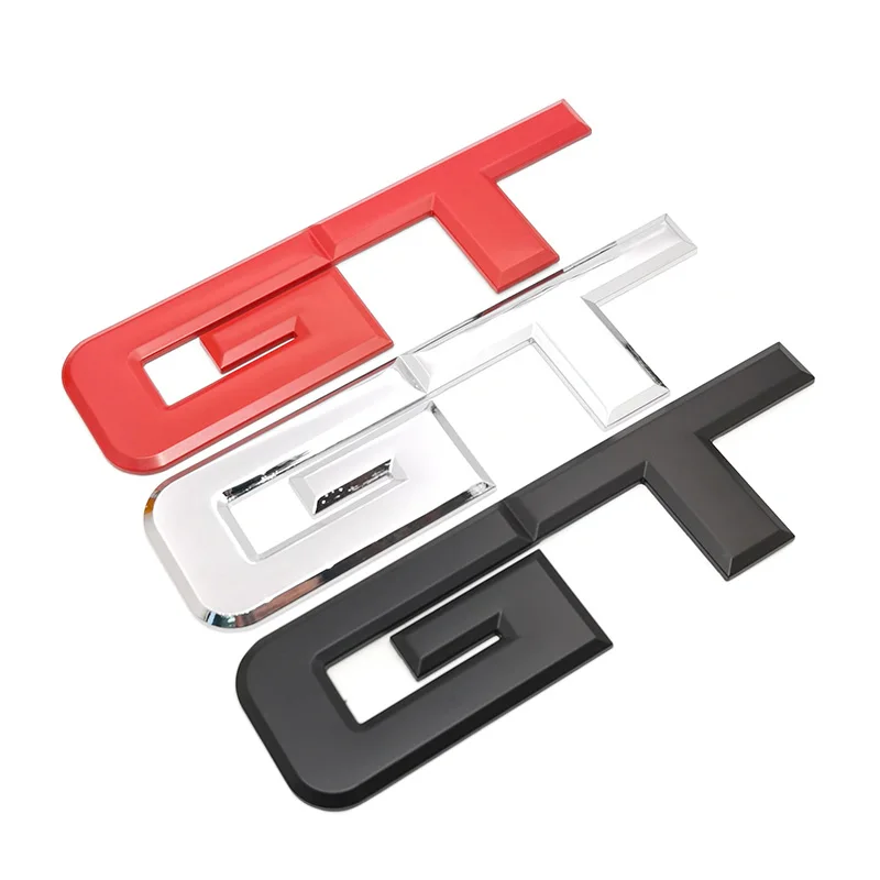 New-3D-Gt-Logo-Metal-Badge-Emblem-Car-Sticker-Fashion-Car-Decor-Sticker ...