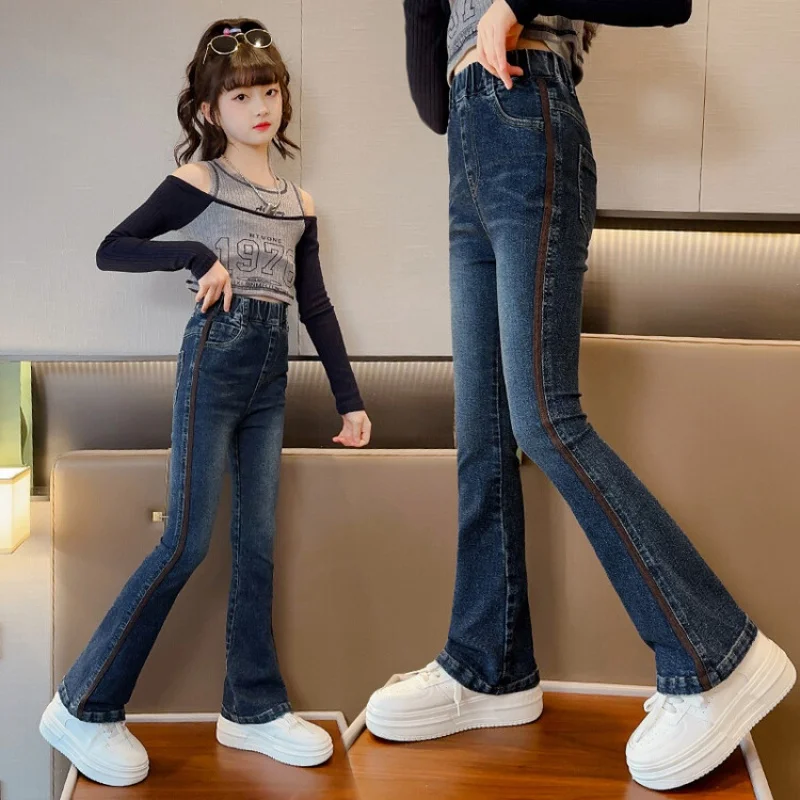 Pantalones-vaqueros-acampanados-de-moda-para-ni-as-ropa-informal-para-ni-os-pantalones-vaqueros ...