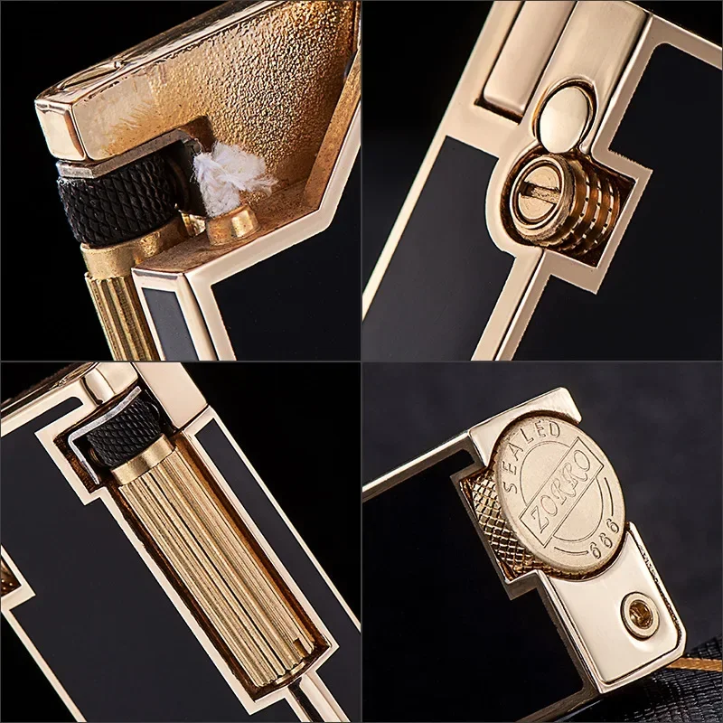 Zorro-Genuine-New-Design-Creative-Metal-Windproof-Lighter-Press ...