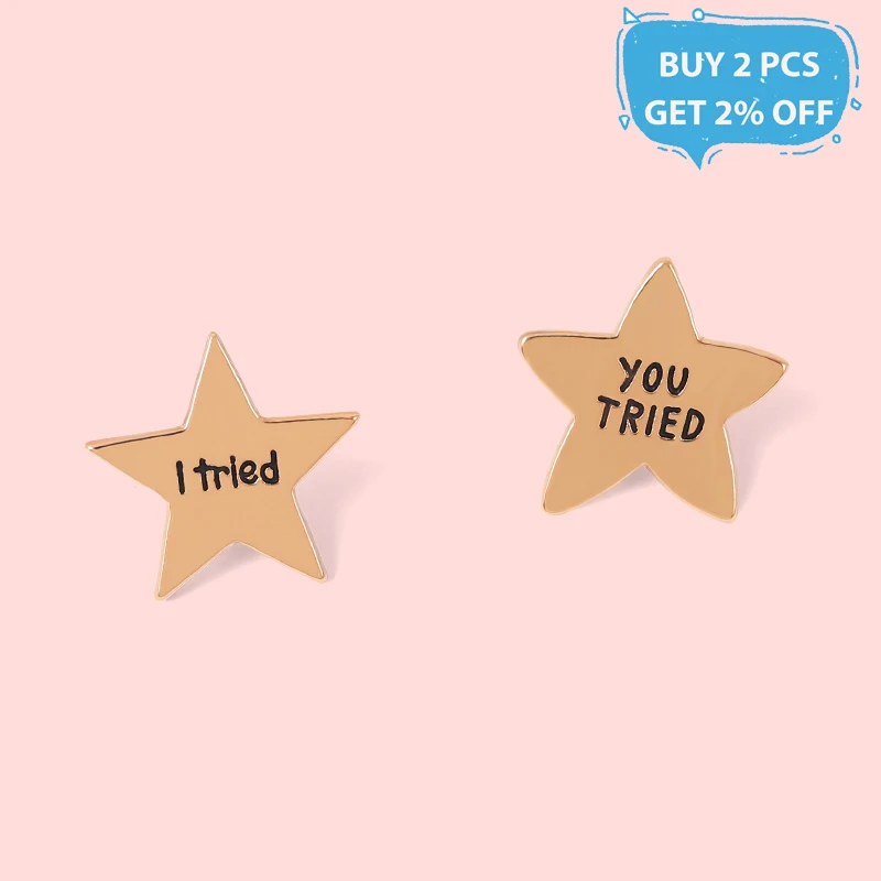 Gold Star Sticker You Tried