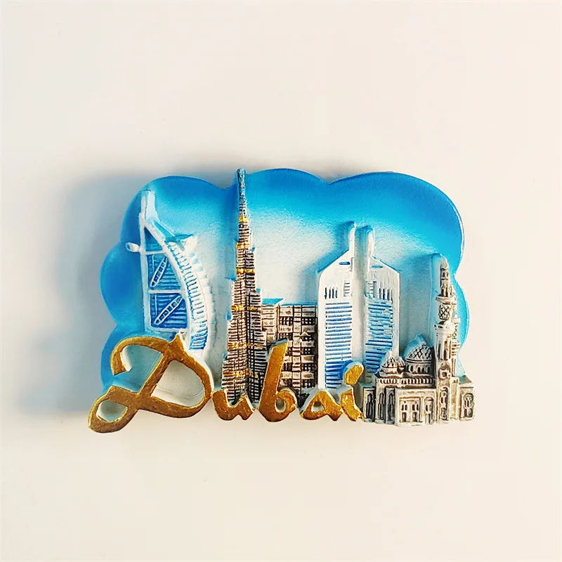 Dubai Cultural Landmark Building Landscape Magnetic Fridge Magnet ...