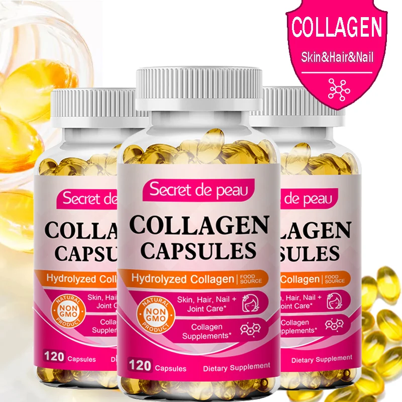 3-Bottles-Hydrolyzed-Collagen-Capsule-Support-Skin-Brightening-Joint ...