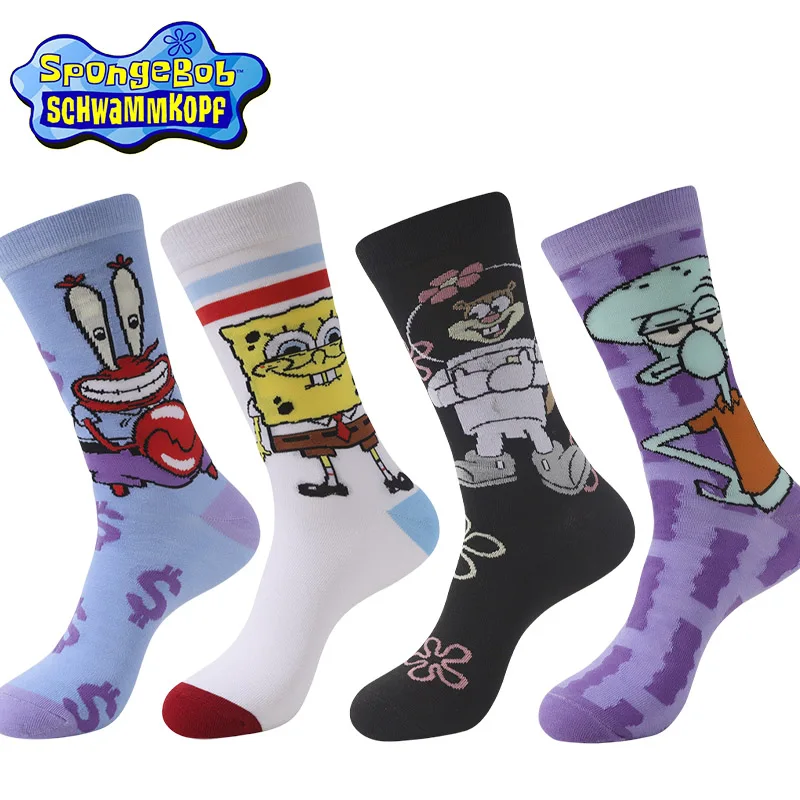 SpongeBob-Socks-Cartoon-Creative-Fashion-Vine-Graffiti-Novelty-Men ...