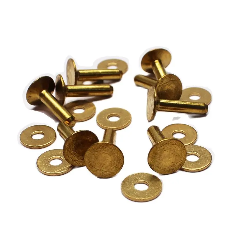 Solid Brass Rivets For Leather