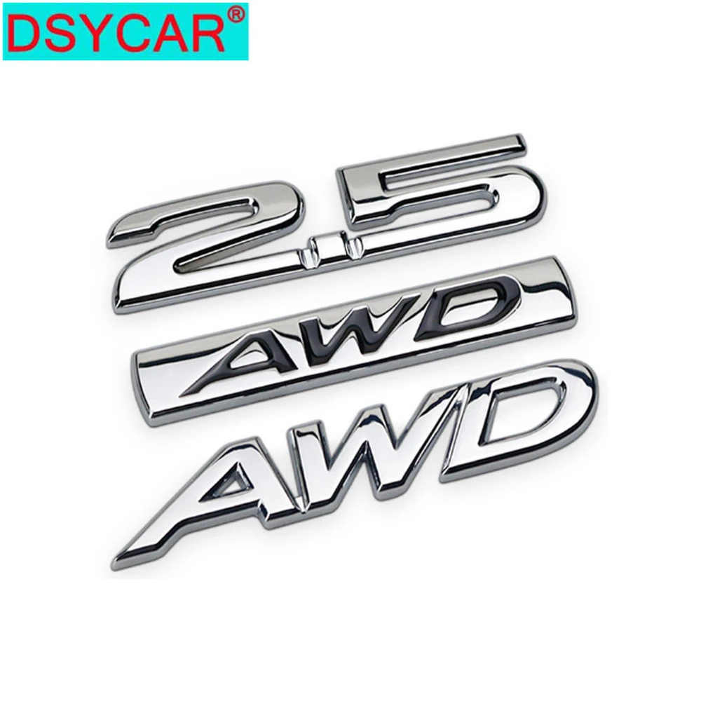 DSYCAR 1Pcs Metal 3D AWD Car Side Fender Rear Trunk Emblem Badge ...