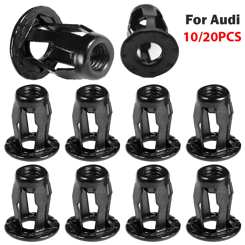 10x Car Metal Screw Base Clamp Trunk Nuts Front Rear License Plate ...