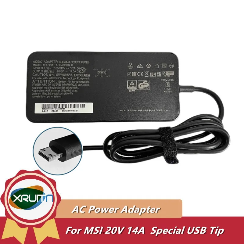 20V-14A-280W-ADP-280BB-B-AC-DC-Adapter-Charger-For-MSI-GE66-GE76-GP76 ...