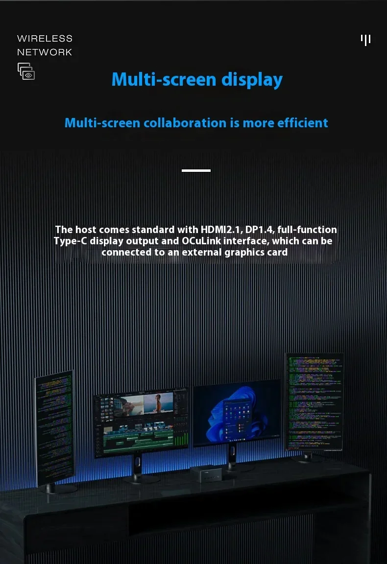 Desk One T1 Mini PC AMD R5 7640HS R7 8745HS DDR5 5600 МГц с двумя ...