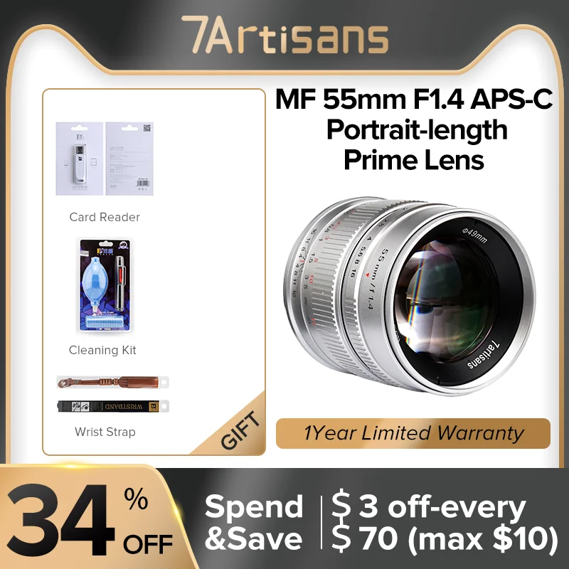 7artis-lens-de-55mm-f1-4-mf-lente-grande-para-retrato-compat-vel-com ...