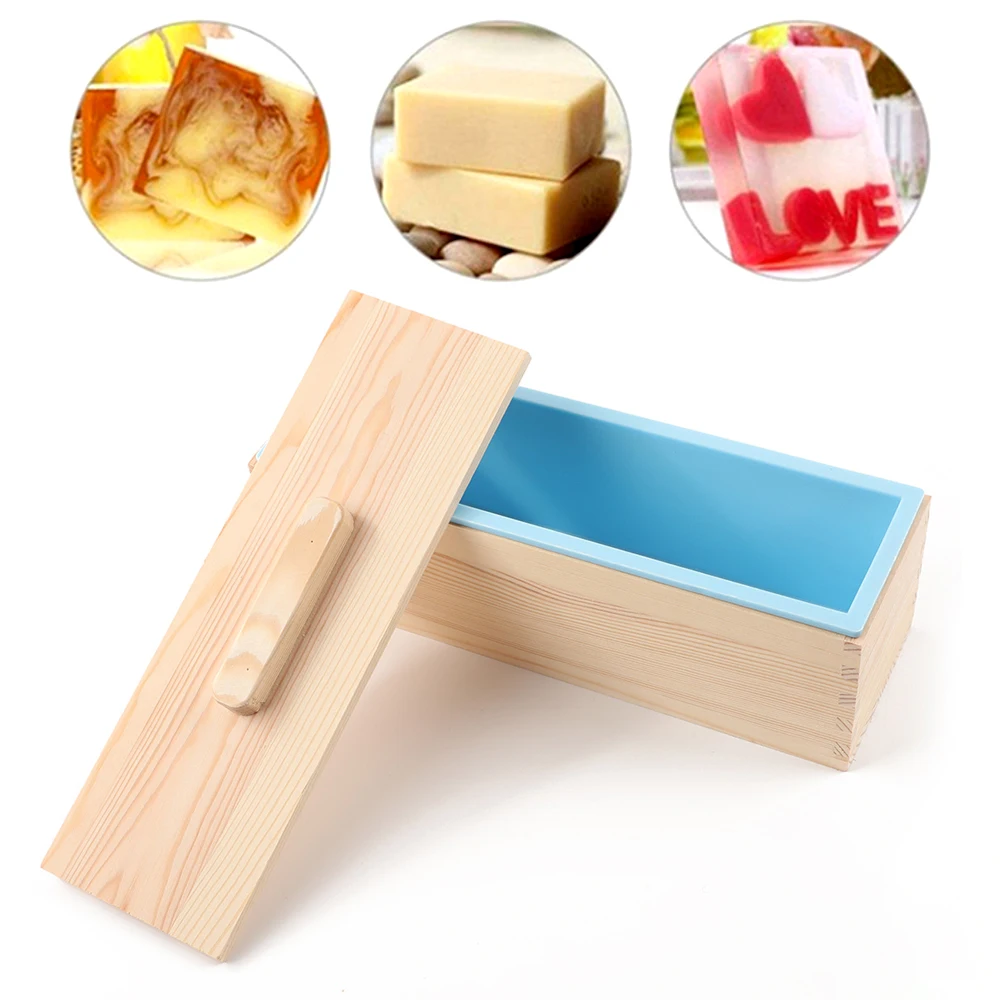 Rectangle Silicone Toast Mold Box DIY Handmade 42 Oz Soap Cold Process ...