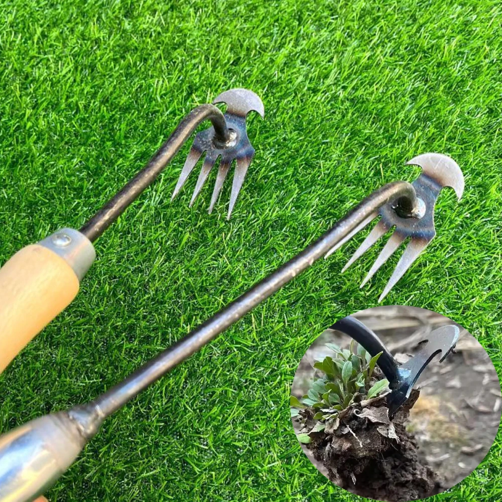 50-29cm-Manganese-Steel-Double-end-Garden-Hand-Weeders-Grass-Rooting ...