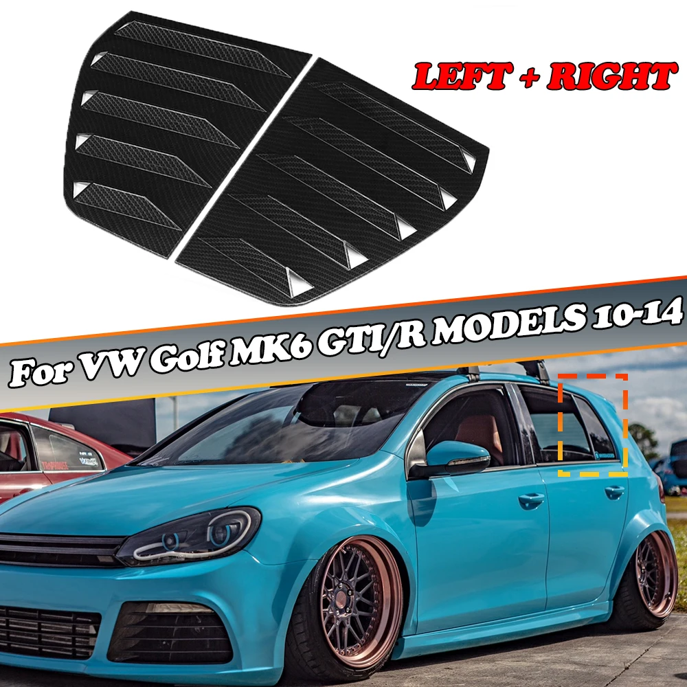 Car Rear Window Louver Shutter Cover Side Vent Trim For VW Golf MK6 GTI ...