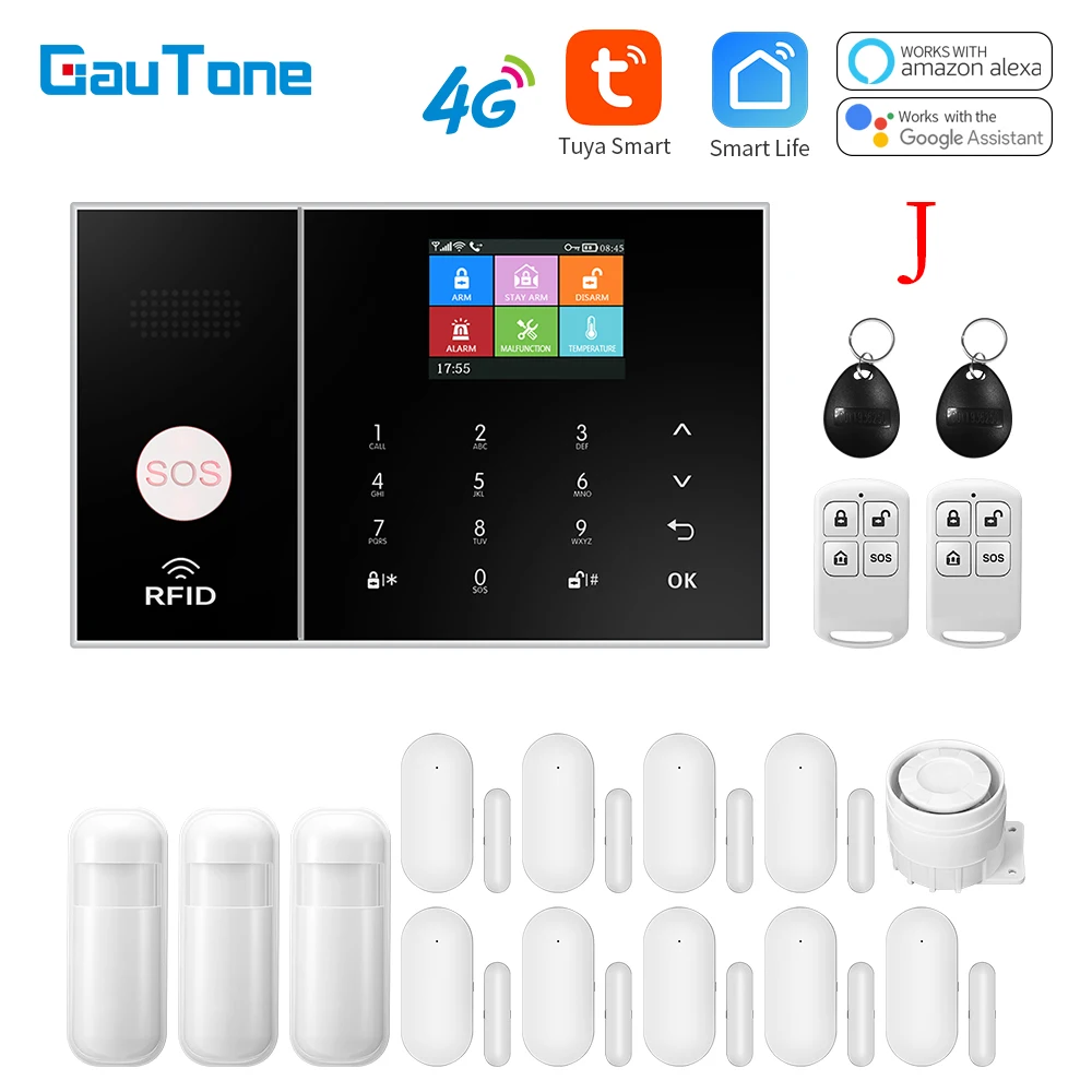 Gautone – Système D'alarme De Sécurité 3g/4g, Gsm, Wi-fi, Pour Maison ...