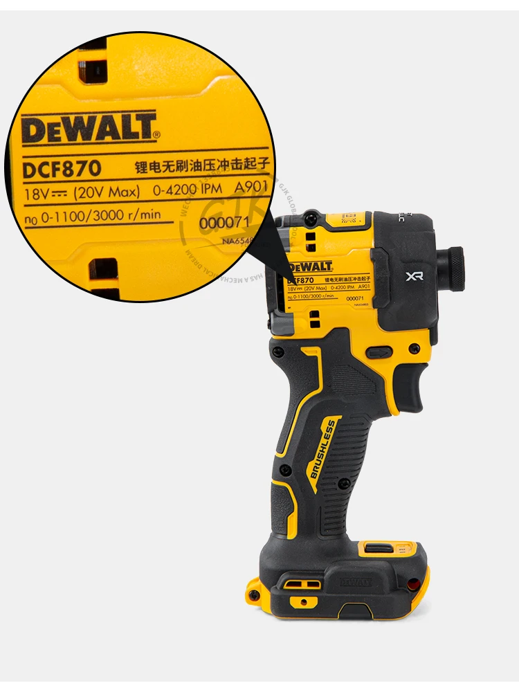 Гидравлический бесшумный ударный отверт DeWalt DCF870 DCF870B | AliExpress