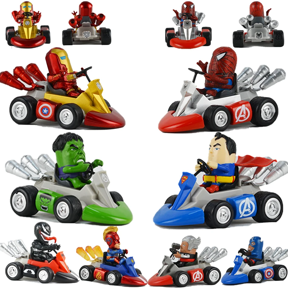 Avengers-Pull-Back-Car-Captain-Marvel-Bat-Man-Iron-Man-Spider-Man-Hulk ...