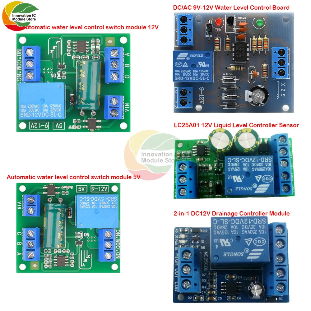 5V-12V-NE555automatic-Water-Level-Control-Switch-Module-LC25A01-12V ...