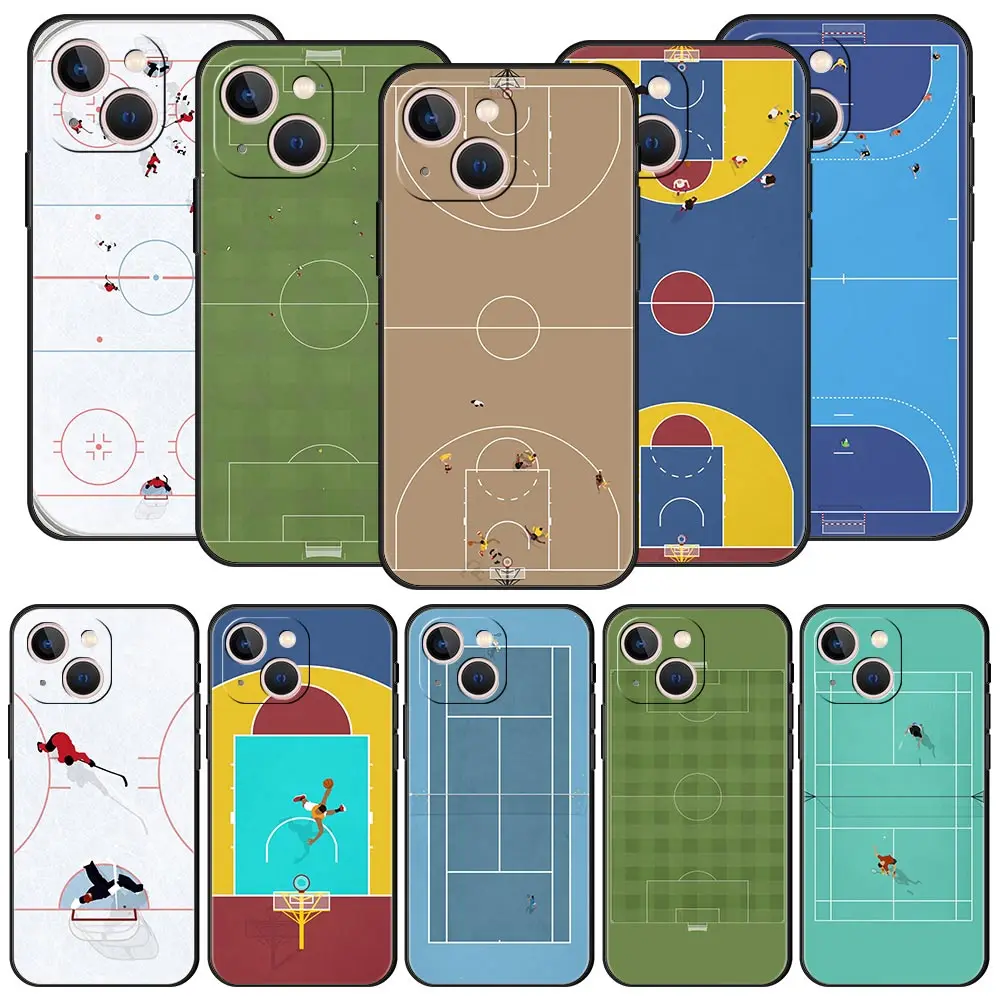 Football-Basketball-Tennis-Sports-Courts-For-iPhone-11-12-13-15-16-14 ...
