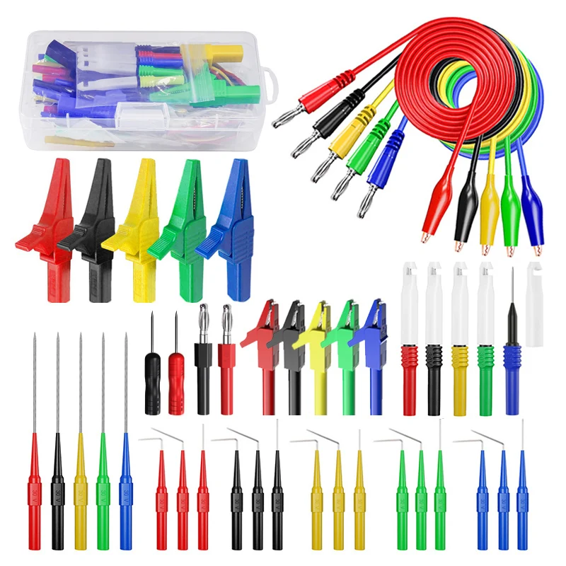 JXSINONE-P1920D-series-Back-Probe-Kit-Alligator-Clip-to-4mm-Banana-Plug ...