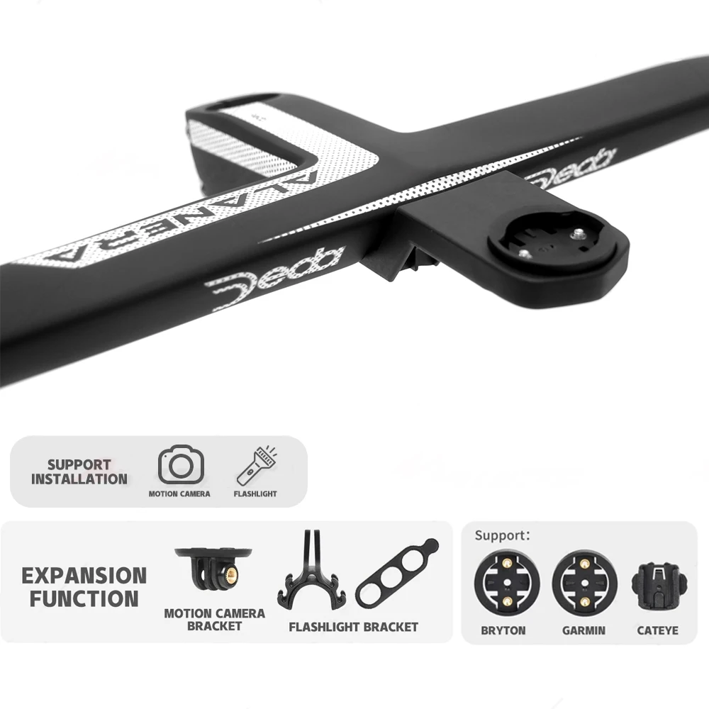 DEDA-ALAENRA-Matte-Carbon-Road-Handlebar-Full-Internal-Wiring ...