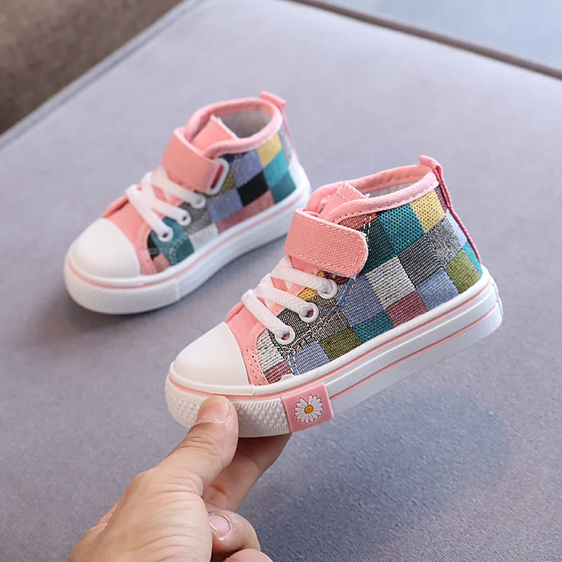 Children-Sneakers-Kids-Casual-Shoes-Boys-Girls-Canvas-Shoes-High-Top ...