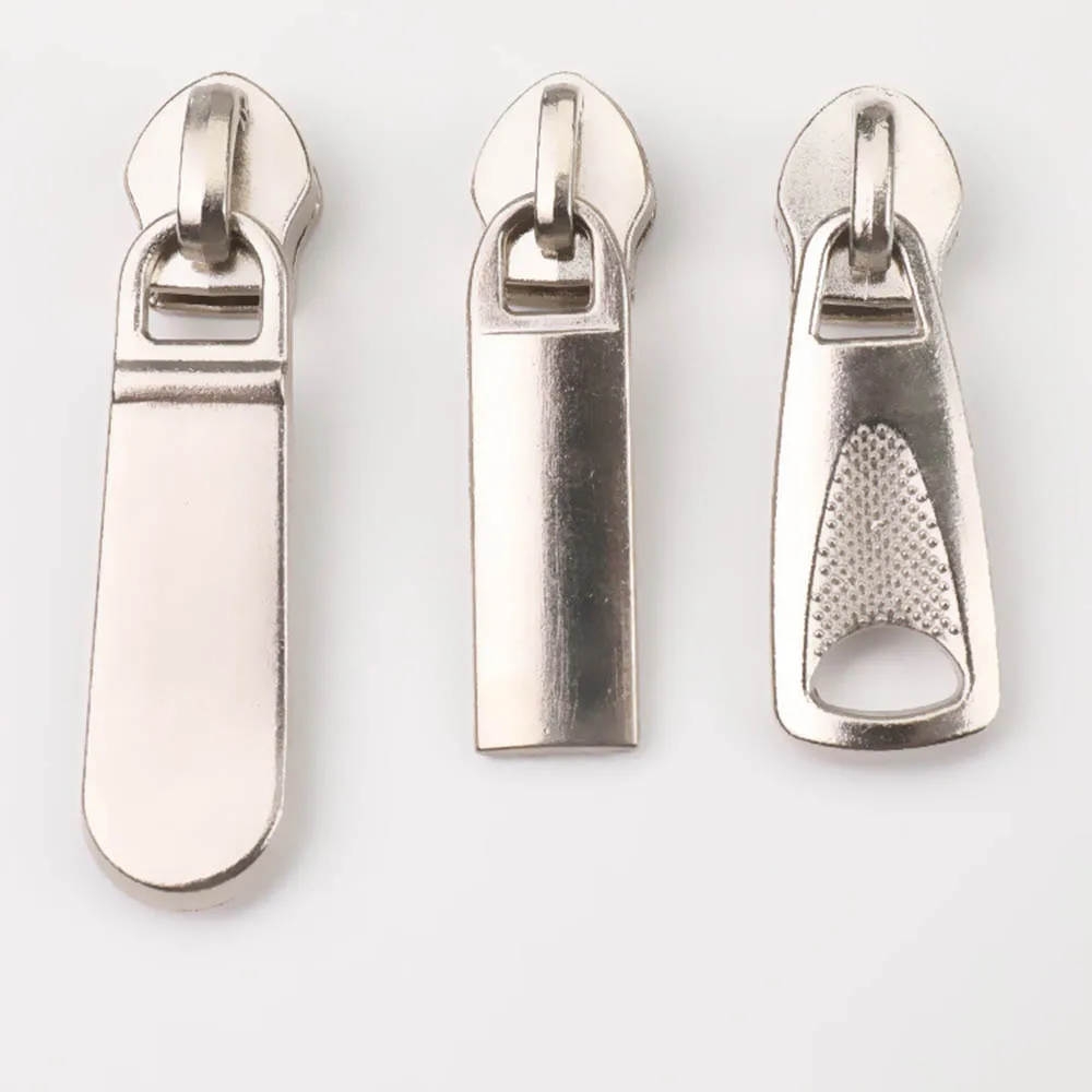 5-25Pcs Metal Zin Alloy Zipper Pullers For 5# Nylon Zippers, High Quality Zipper Sliders To ...