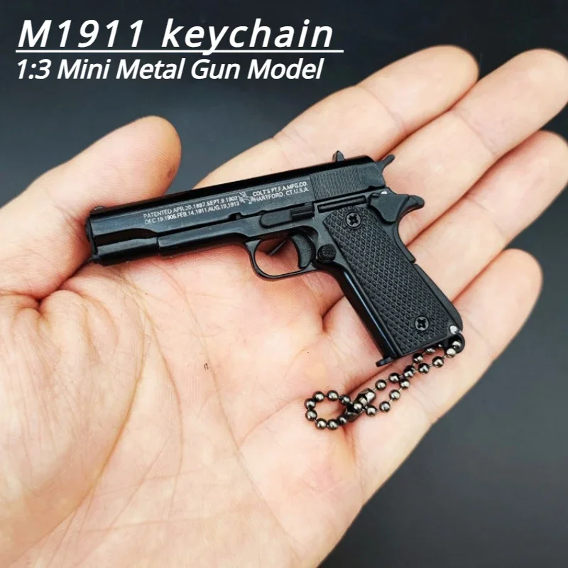 1-3-Metal-M1911-Colt-Toy-Gun-Detachable-Model-Alloy-Keychain-Look-Real ...
