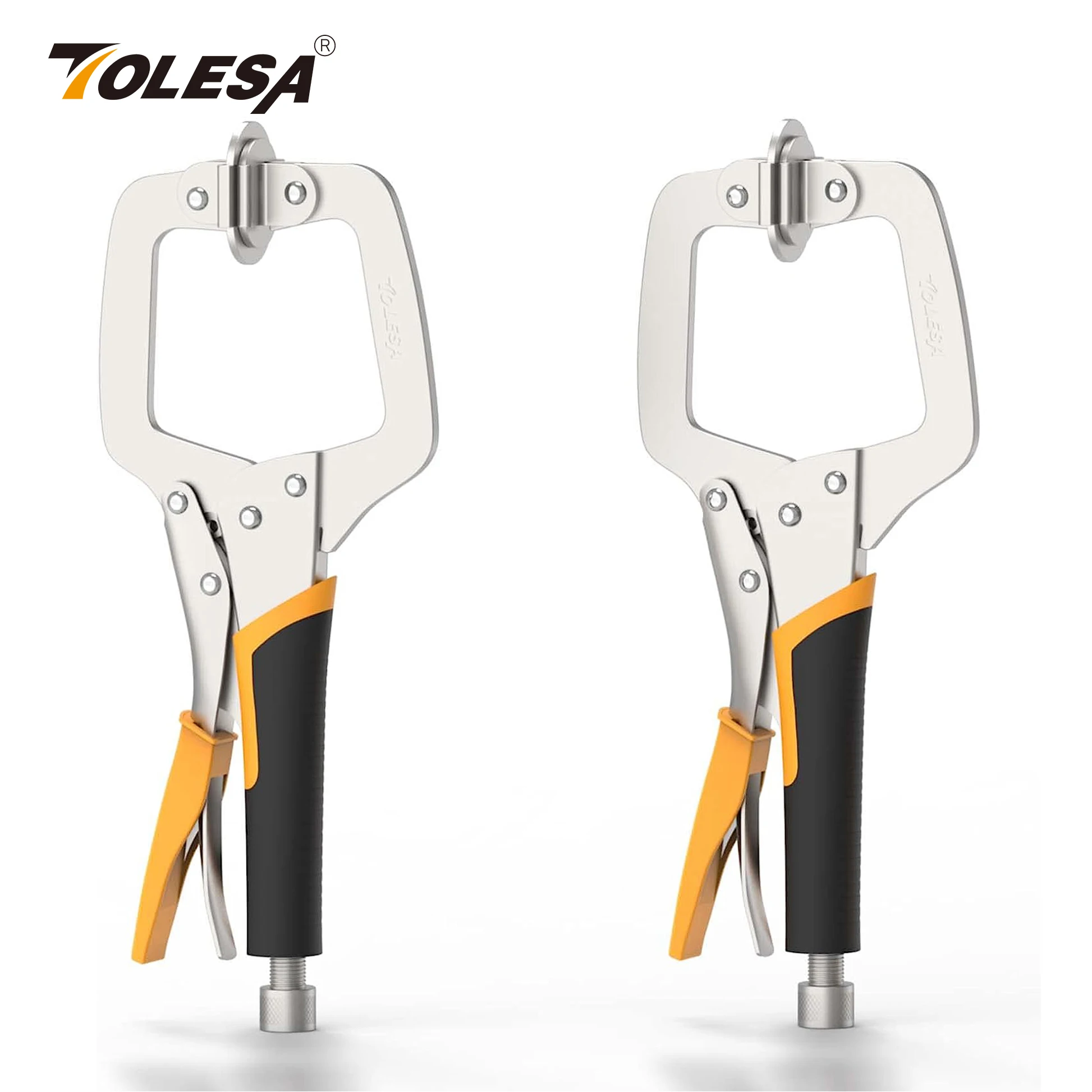 2PCS Metal Face Clamps for Woodworking TOLESA 9 Inch Pocket Hole Jig ...