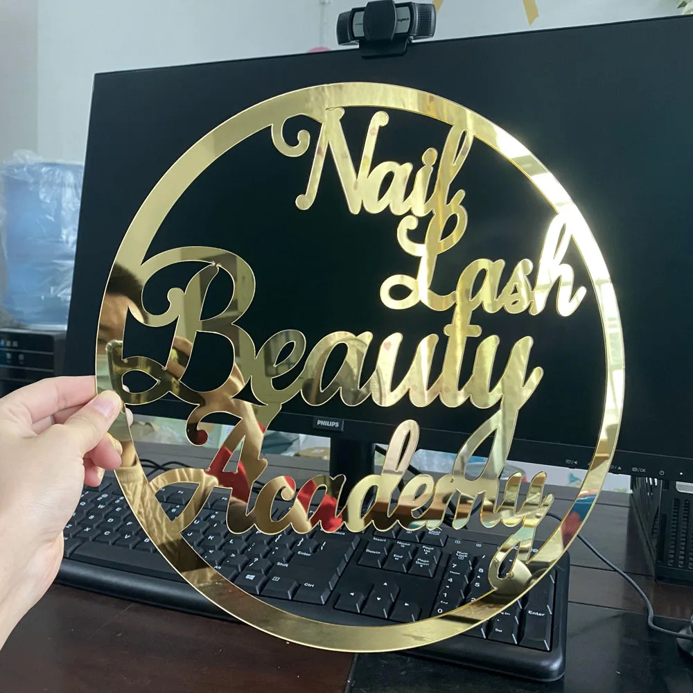 Letrero de negocios personalizado para salón de uñas, decoración de ...