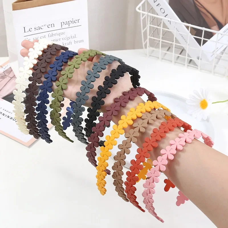 1PCS Acrylic Sweet Flower Headband for women hair bands accessories ...