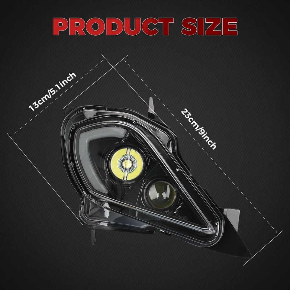 Raptor 700 Headlight Bezels Yamaha ATV Headlight Covers - Left & Right ...