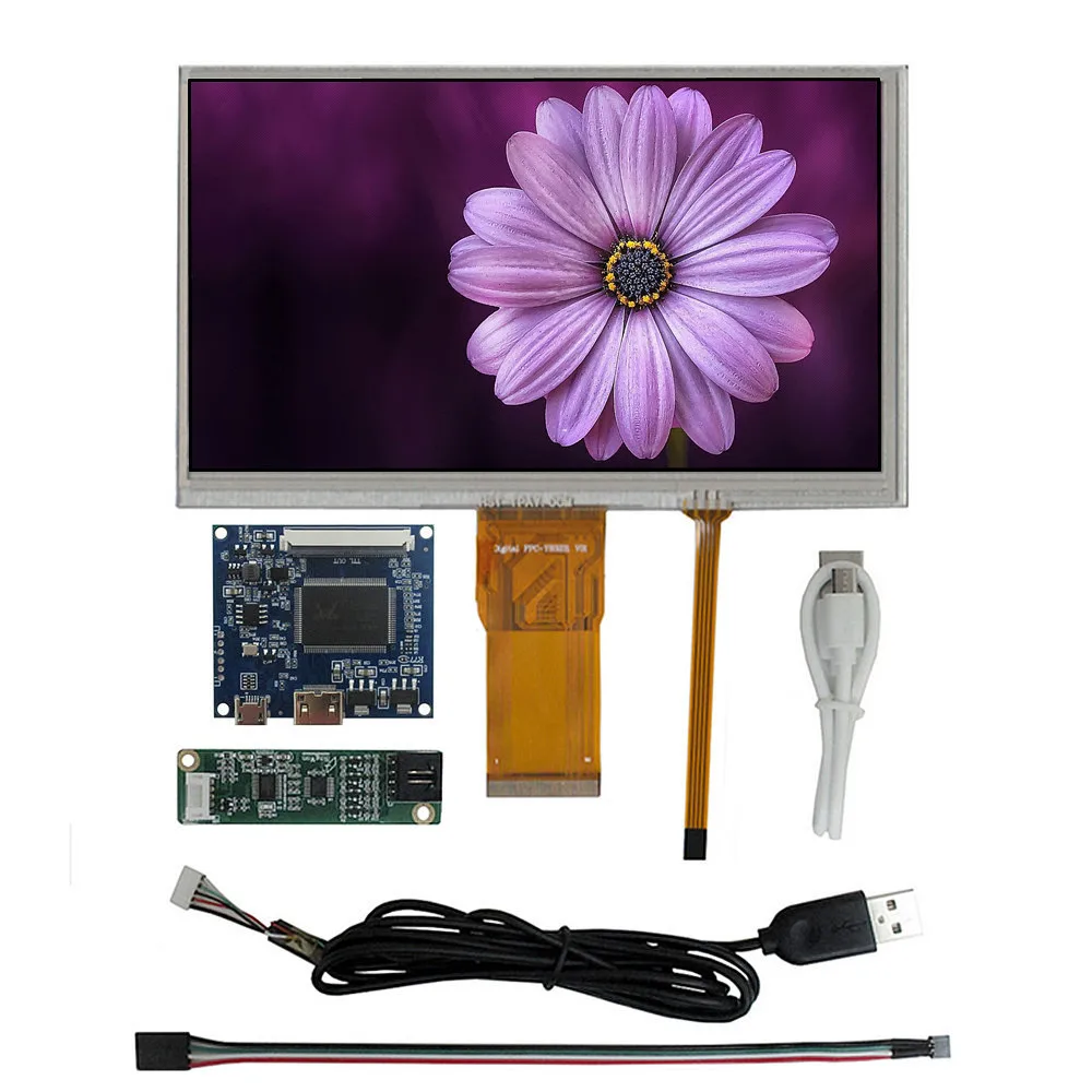 7-Inch-DIY-LCD-Display-Screen-Digitizer-Touchscreen-Driver-Control ...
