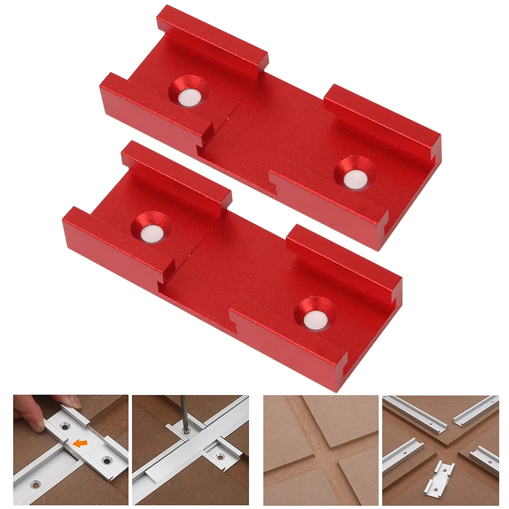 2pc/set T-Track Intersection Slot Woodworking Chute T Slot Cross ...