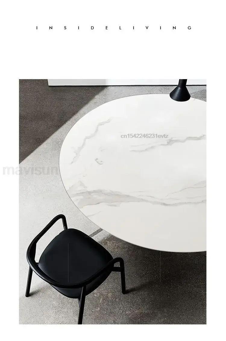 Bàn ăn Italy Bàn Ăn Matte Slate Căn Hộ Nhỏ Bàn Ăn gia đình Cao Cấp Mesa De Jantar Nội Thất Pháp ...