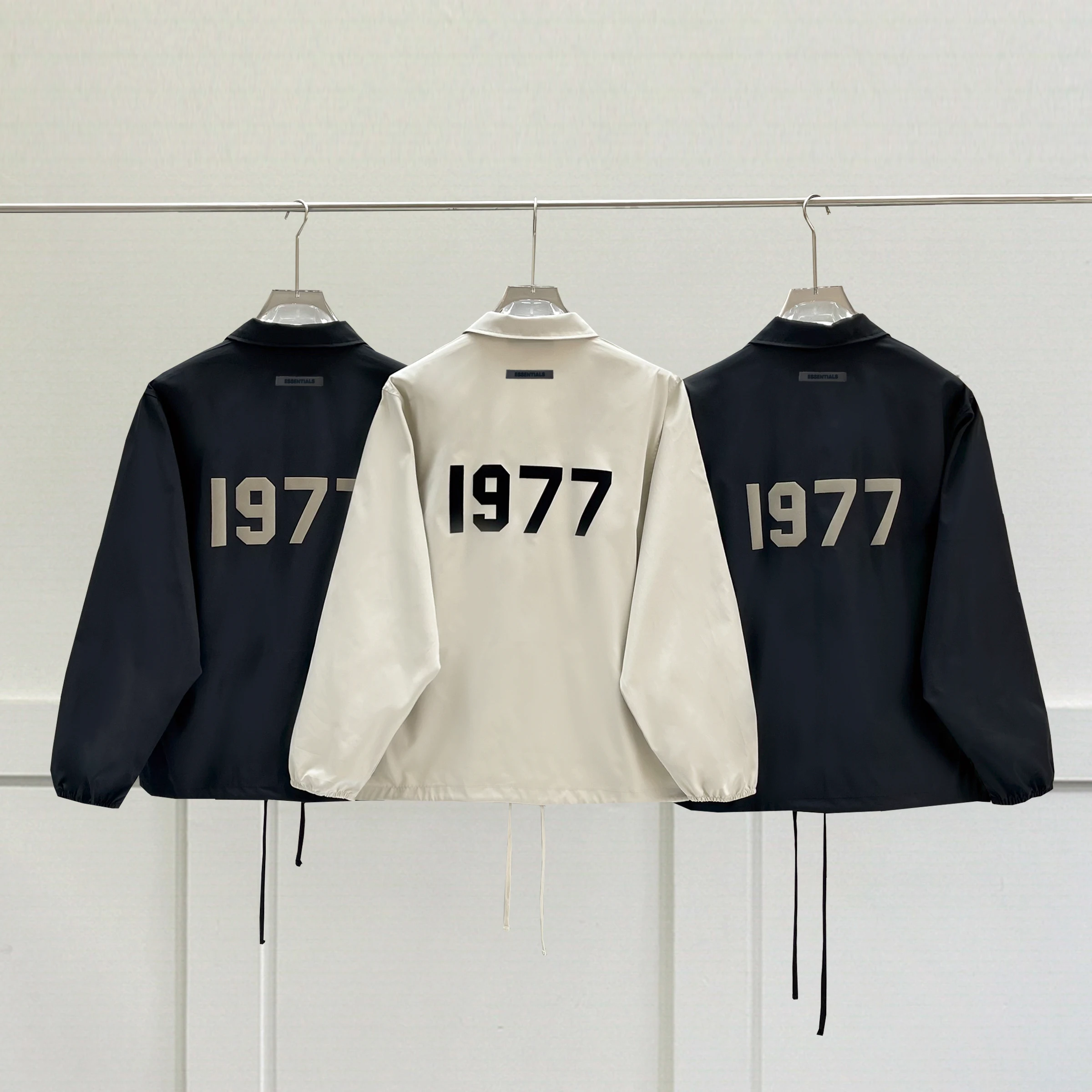 New-Essentials-Oversized-Street-style-Jacket-1977-Flocking-Logo-Men-and ...