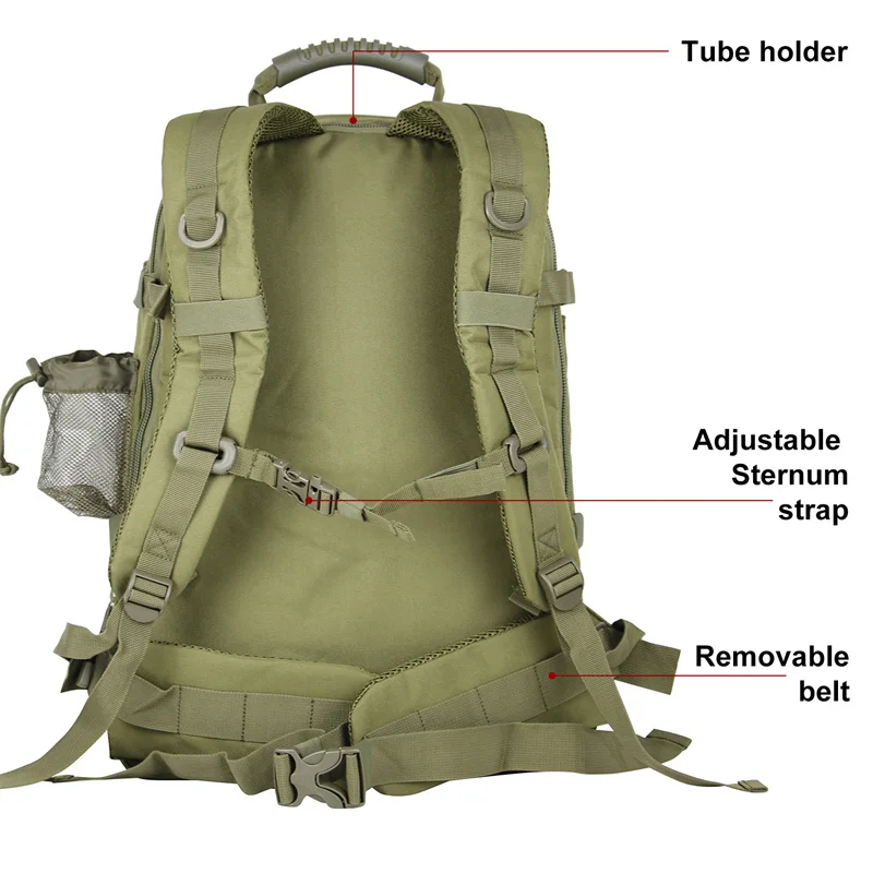 60L Männer Military Tactical Rucksack Molle Armee Wandern Klettern ...