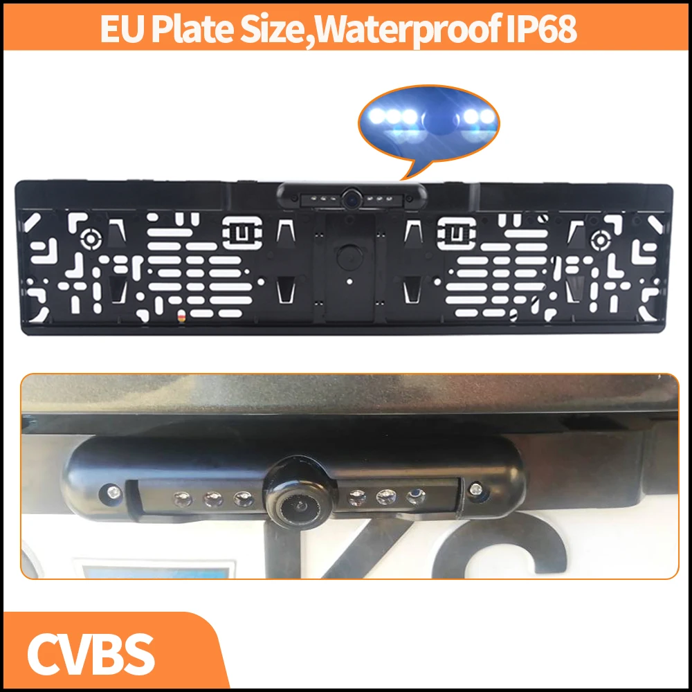 Easy Installation European Plate Frame Vehicle Rear Cameras With ...