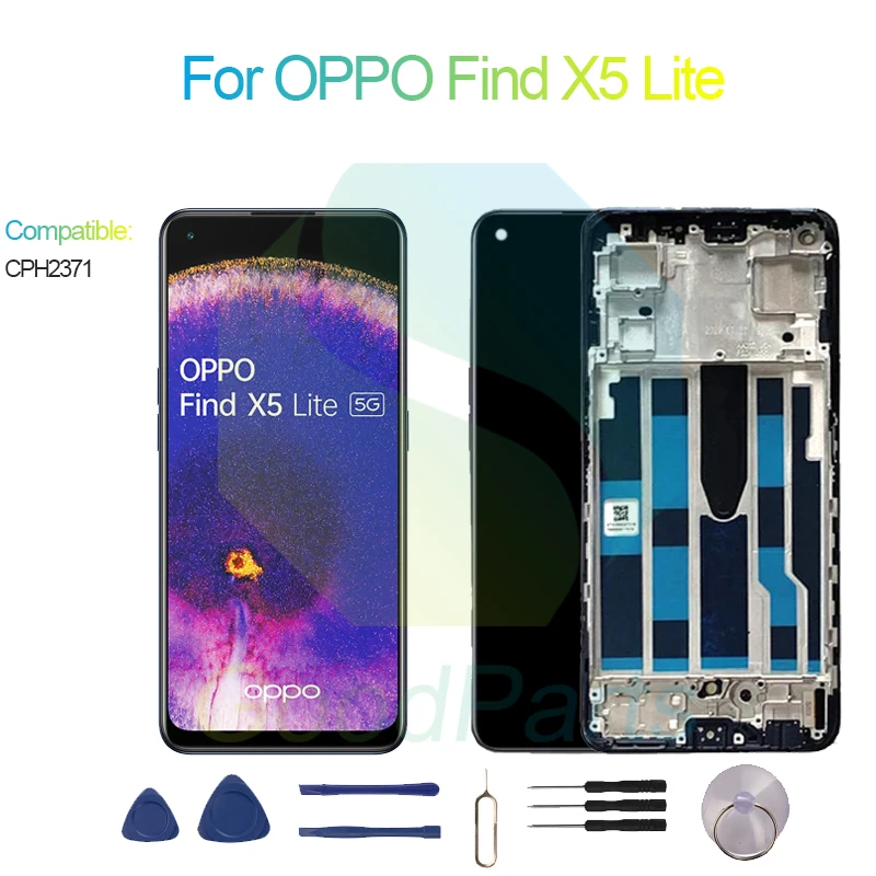 For OPPO Find X5 Lite Screen Display Replacement 2400*1080 CPH2371 Find ...