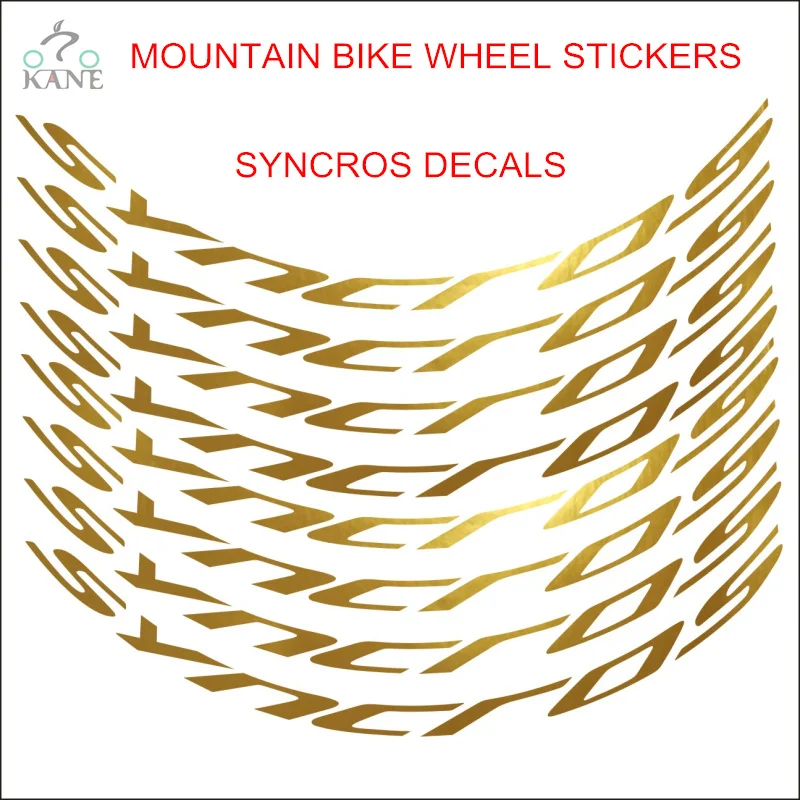8pics-set-2wheelsets-Mountain-bike-SYNCROS-wheel-set-sticker-mtb ...