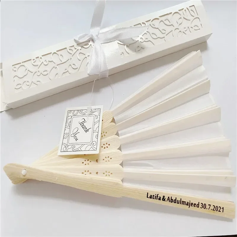 Custom-Silk-Folding-Hand-Fan-Elegante-Laser-Cut-Gift-Box-Festa-de ...