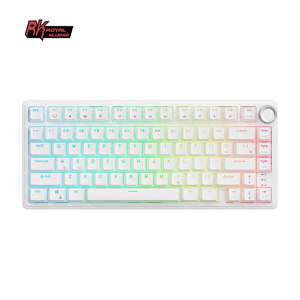 RK Royal Kludge R75 English Mechanical Keyboard 81 Key Hot-Swappable ...