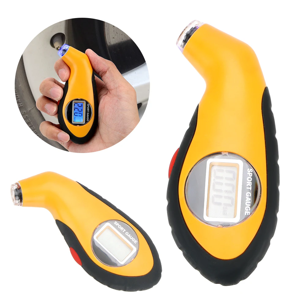 For Auto Car Motorcycle Tyre Air Pressure Gauge Meter Car Tire ...