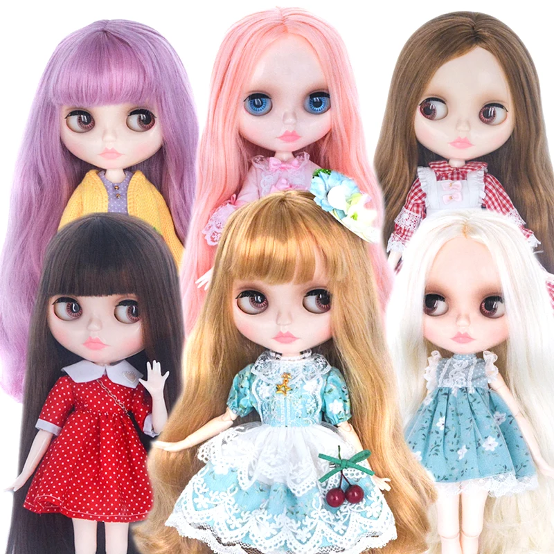 Blyth-Doll-Blyth-Shiny-Face-White-Leather-1-6-BJD-Dolls-Spherical-Joint ...
