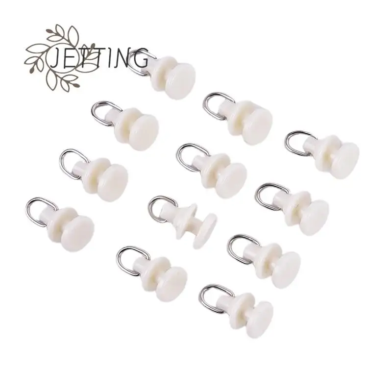 20pcs-Curtain-Track-Glider-Rail-Curtain-Hook-Rollers-Curtain-Tracks ...