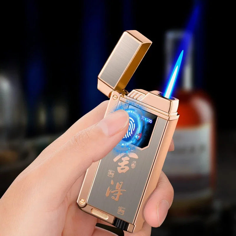 New-Gas-Electric-2-use-Windproof-Lighter-Touch-Induction-Ignition ...