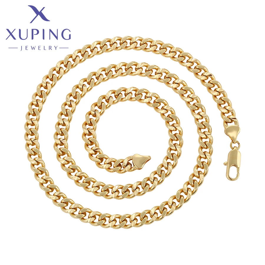 Xuping Jewelry Charm Fashion 60cm Luxury Necklace of Light Gold Color ...