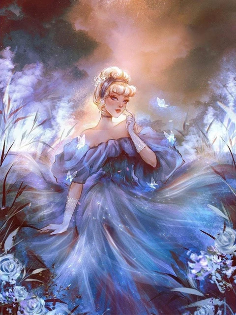 Disney Princess Oil Paintings