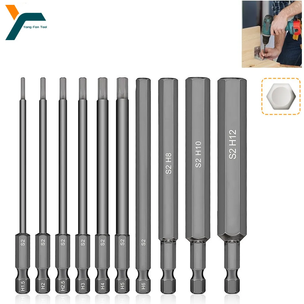 Hex-Allen-Wrench-Bit-Set-Metric-Imperial-SAE-Screwdriver-Electric-Power ...