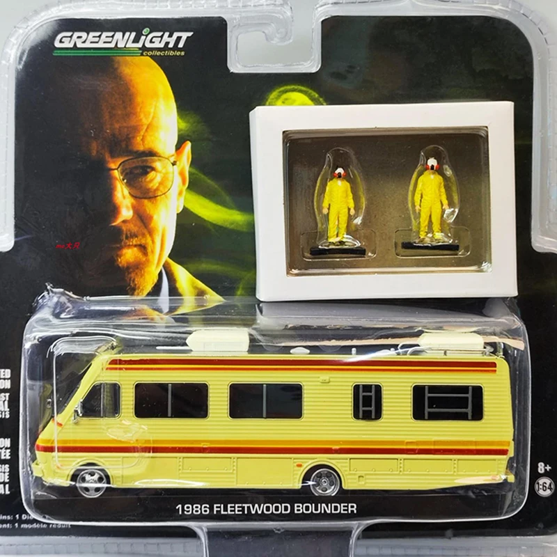 Diecast-Alloy-1-64-Scale-1986-Fleetwood-Bou-Retro-Yellow-Bus-Wagon-Car ...