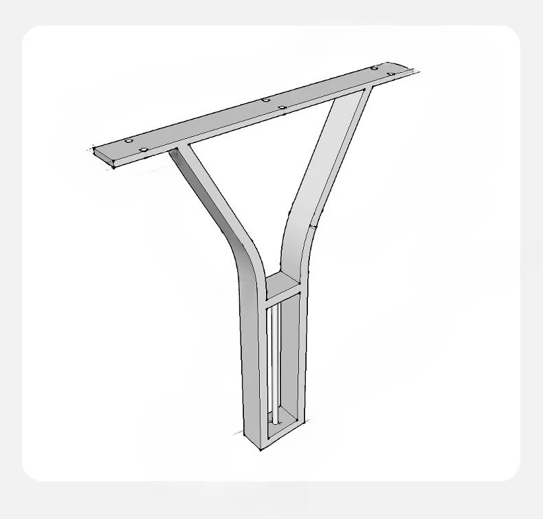 stainless steel table leg bracket unilateral rock slab bar foot meal ...