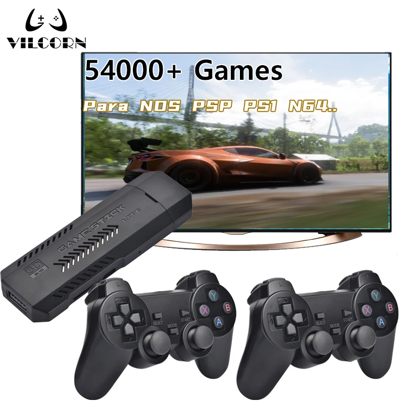 VILCORN-Video-Game-Consoles-4K-HD-TV-Game-Stick-Portable-Everdrive ...